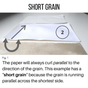 Two Easy Ways to Find Grain Direction in Paper - Bookbinding Basics