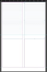 How to Make a Ledger Size Lined Paper Template (11×17) for bookbinding