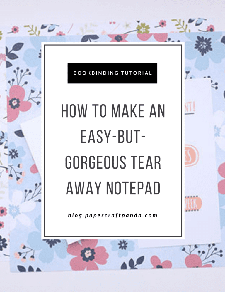 Bookbinding Tutorial | Make An Easy Tear Away Notepad