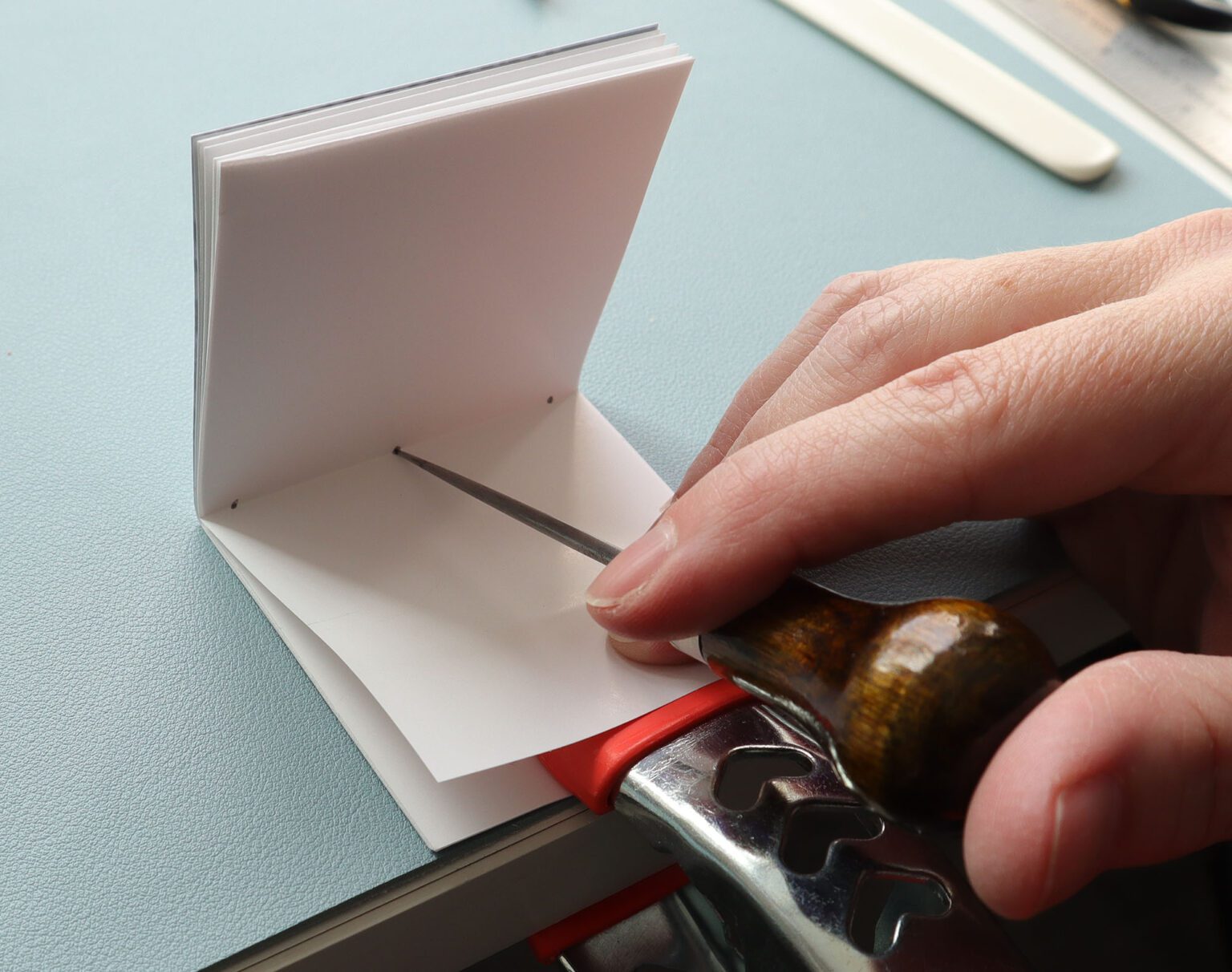 How to Make DIY Mini Pamphlet Holiday Book Ornaments