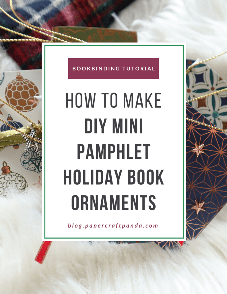 Tutorial | How to Make DIY Mini Pamphlet Holiday Book Ornaments