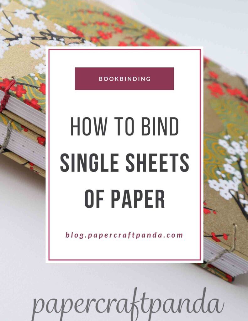 How to Bind Single Pages or Sheets of Paper into a Book or Portfolio