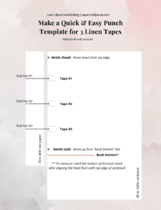 How to Make a Quick & Easy Punch Template for 3 Linen Tapes