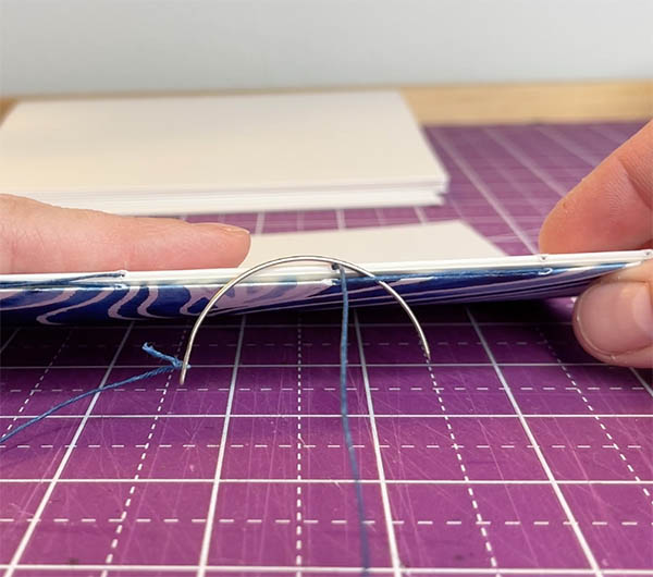 How to Create a Wide Format French Link Stitch Journal book
