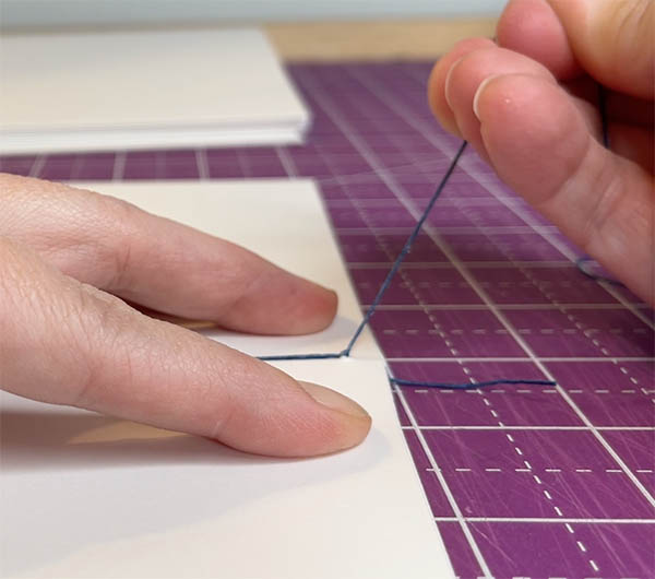 How to Create a Wide Format French Link Stitch Journal book