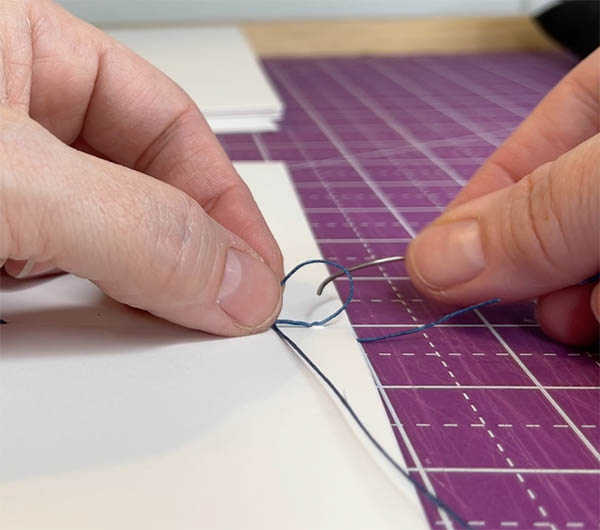 How to Create a Wide Format French Link Stitch Journal book