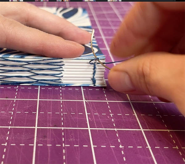 How to Create a Wide Format French Link Stitch Journal book