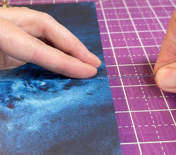 How to Create a Wide Format French Link Stitch Journal book