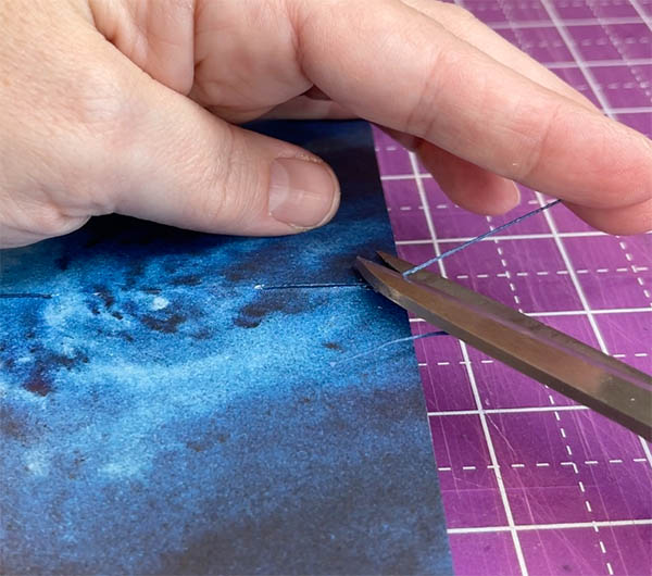 How to Create a Wide Format French Link Stitch Journal book