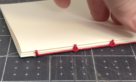 How to Sew the Chain Stitch Bookbinding Pattern