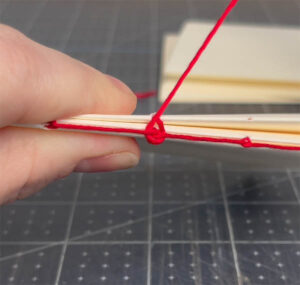 How to Sew the Chain Stitch Bookbinding Pattern