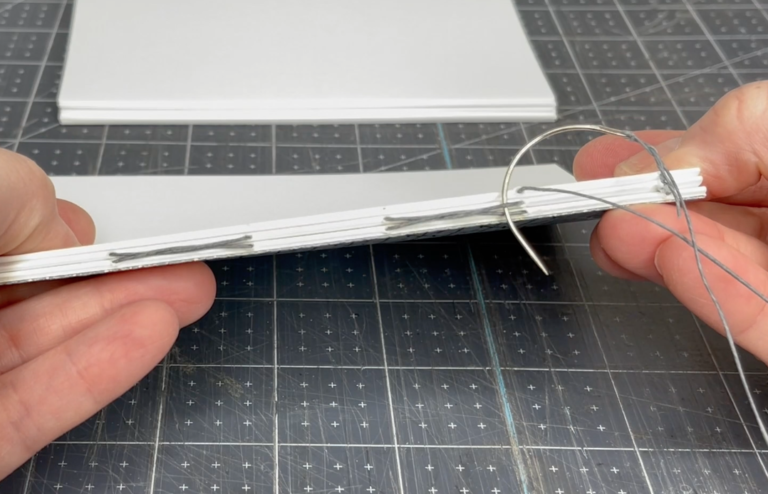 How to Make an A6 Softcover French Link Stitch Journal